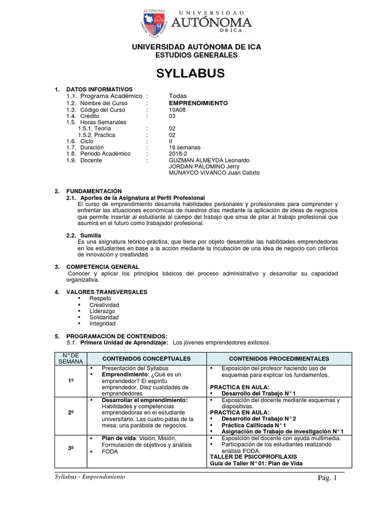 10a08 - Emprendimiento GNRL | PDF | Maestros | Prueba (evaluación)