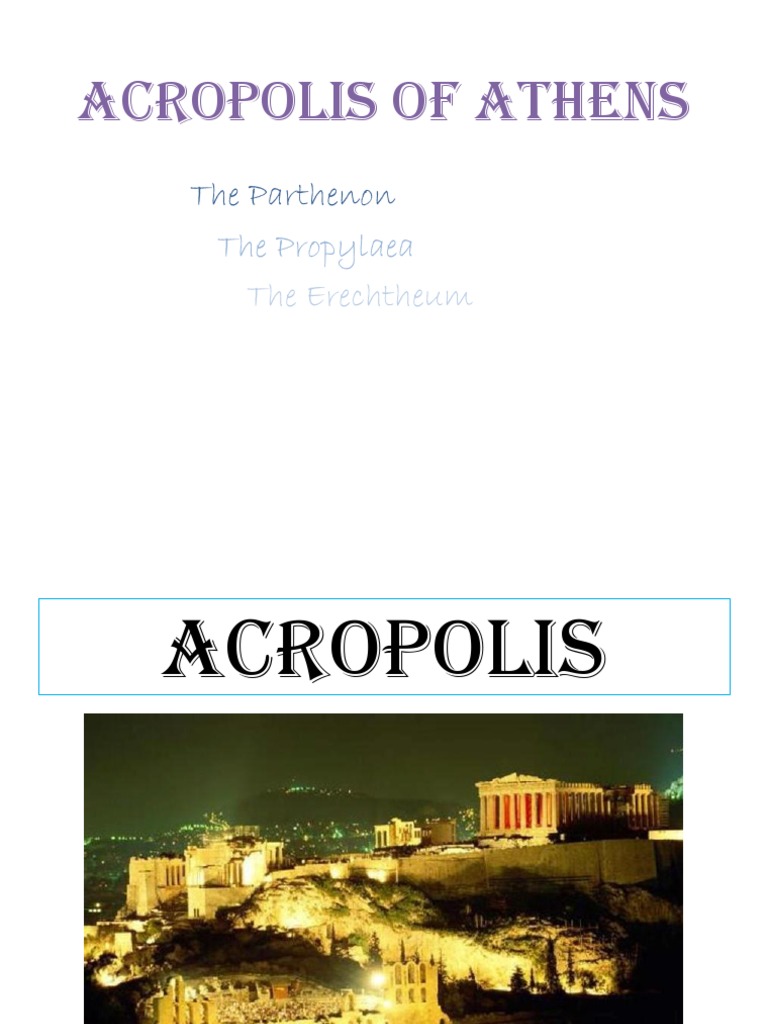 Acropolis of Athens | PDF