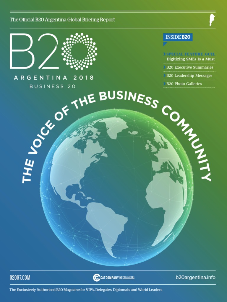The Official B20 Summit 2018 Argentina Summit | PDF | Sales | Economies