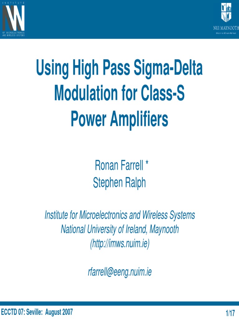 Using DSM For High Efficiency | PDF | Modulation | Bandwidth (Signal Processing)