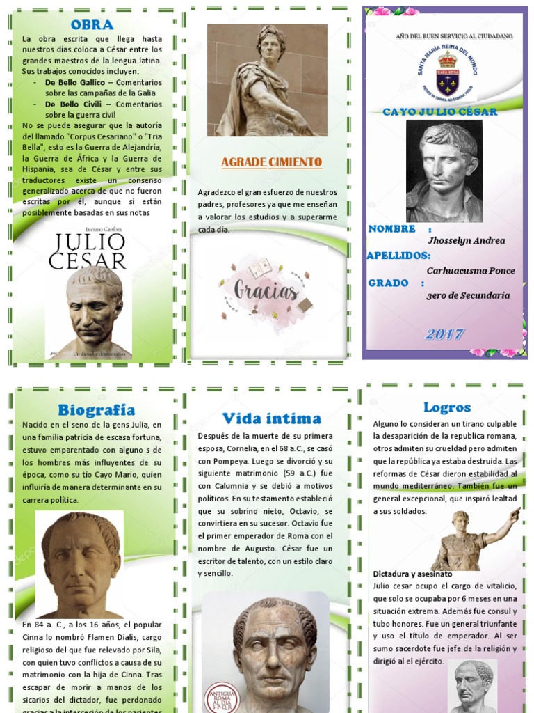 Logros y Biografía de Julio César | PDF | Julio César | Augusto