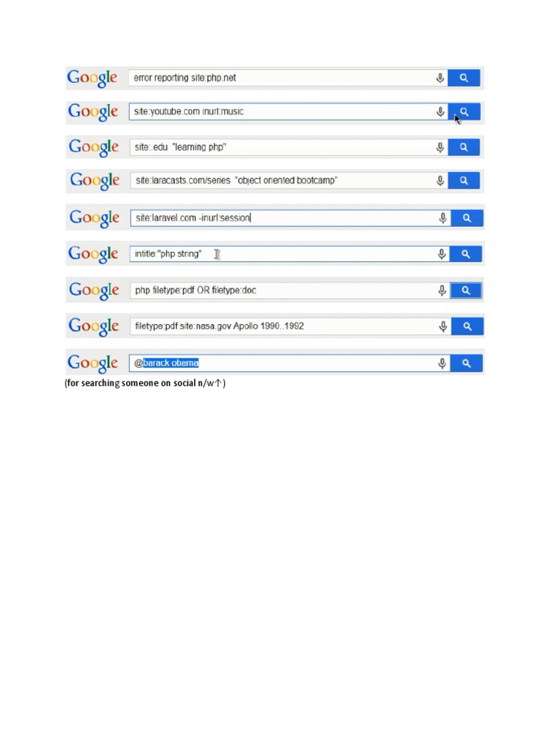 Google Search Operators | PDF