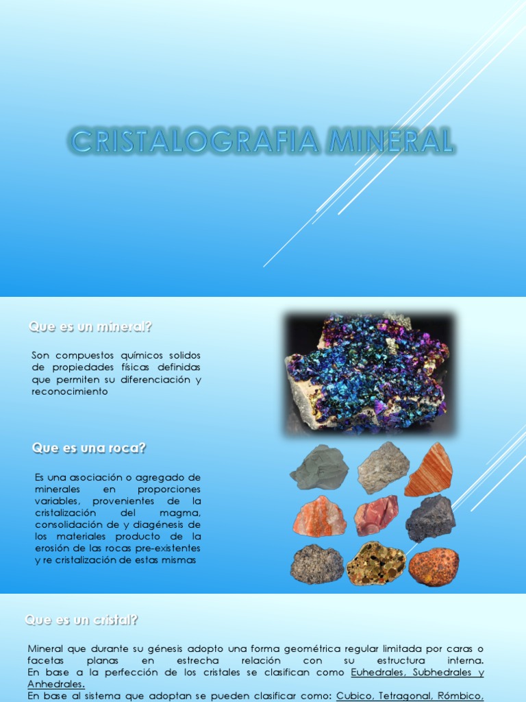 Primera Clase Cristalografia Pdf Cristal Cristalografía