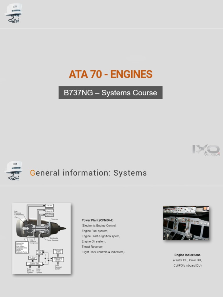 Boeing 737 Ata 70 Engines For b737 Pilot Training Self Study CBT ...