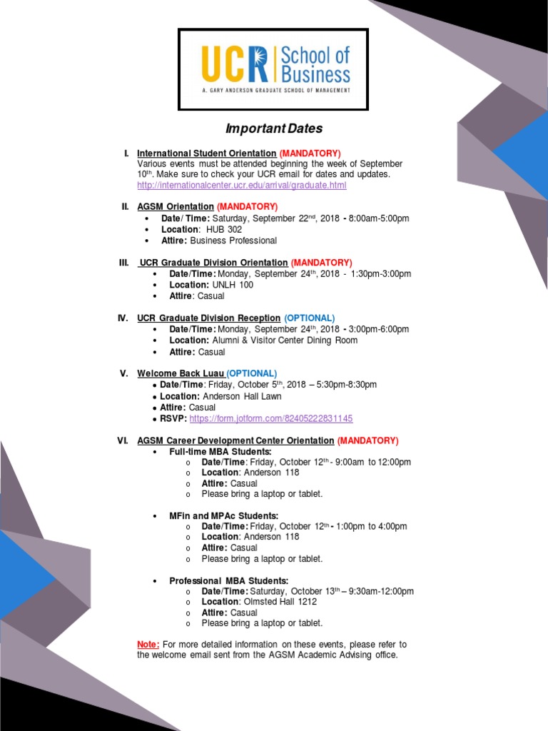 Important Dates PDF | PDF