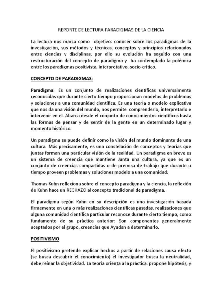 Paradigmas de La Ciencia | PDF | Paradigma | Science