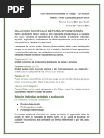 Relaciones Individuales Del Trabajo | PDF | Derecho laboral | Salario