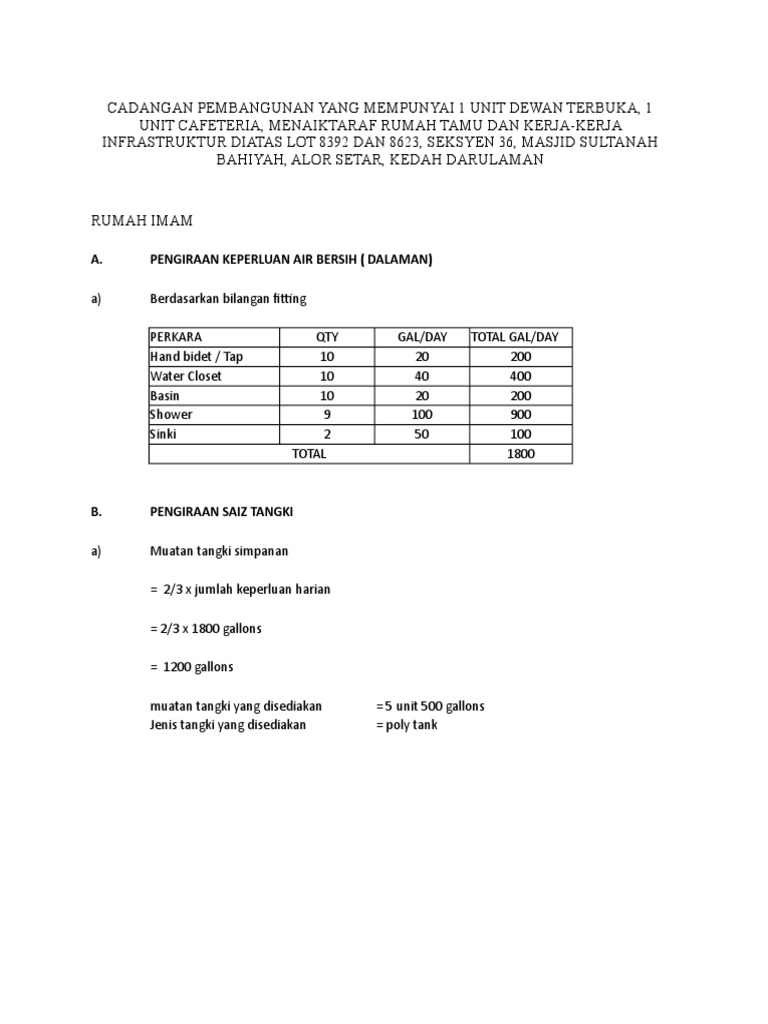 Plumbing Calculation | PDF