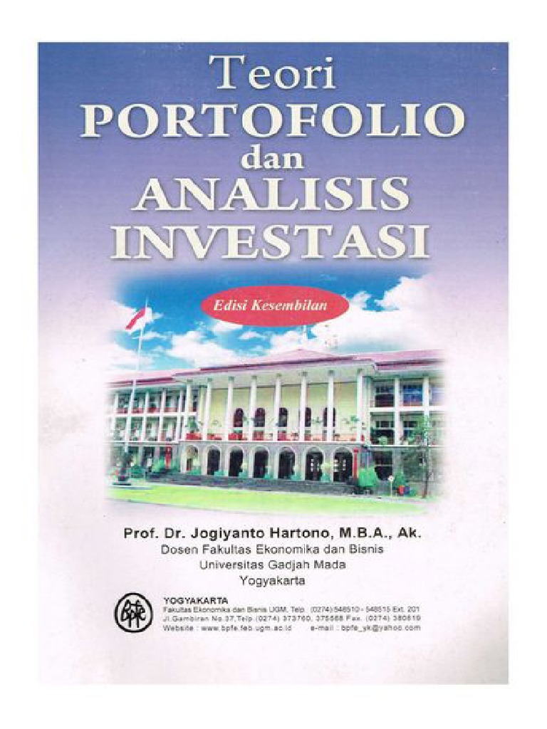 Prof - DR - .Jogiyanto Hartono M.B.A. Ak. Teori Portofolio Dan Analisis Investasi Edisi ...