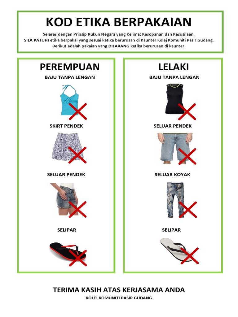 Kod Etika Berpakaian | PDF
