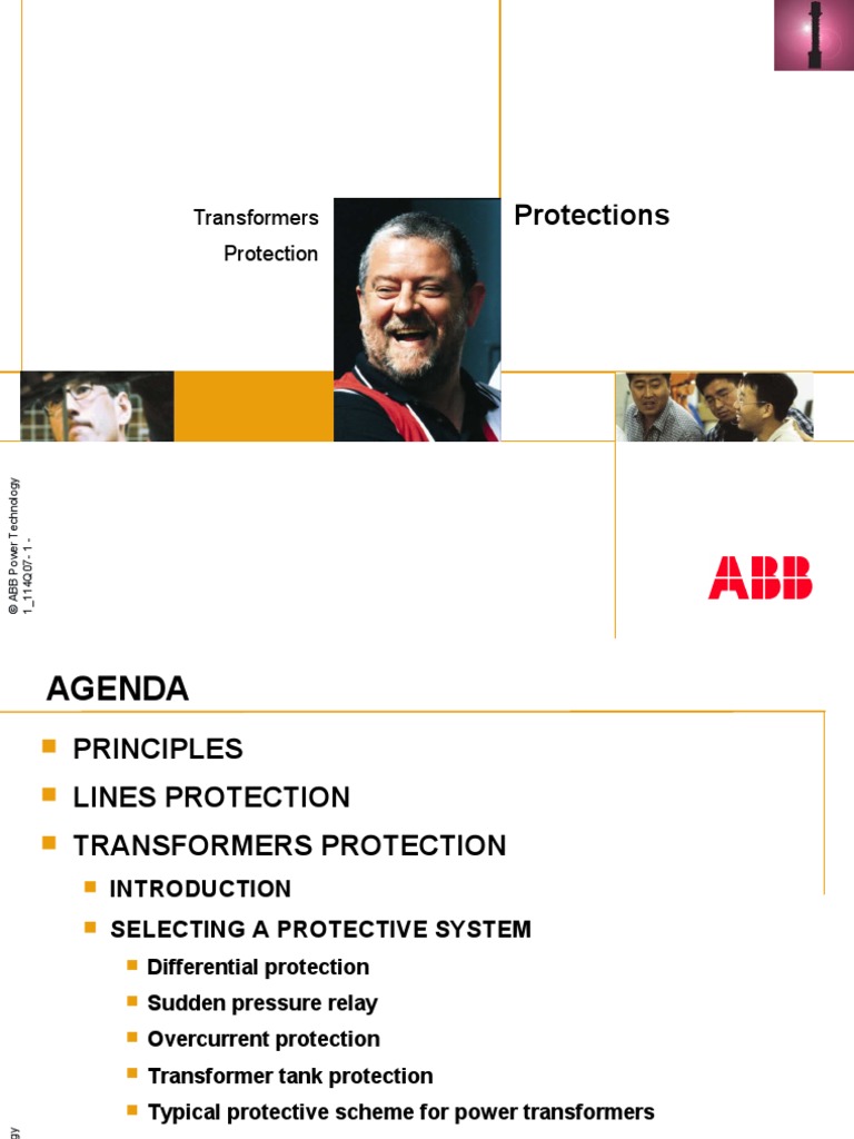 ABB Transformers Protection Course | PDF | Transformer | Relay