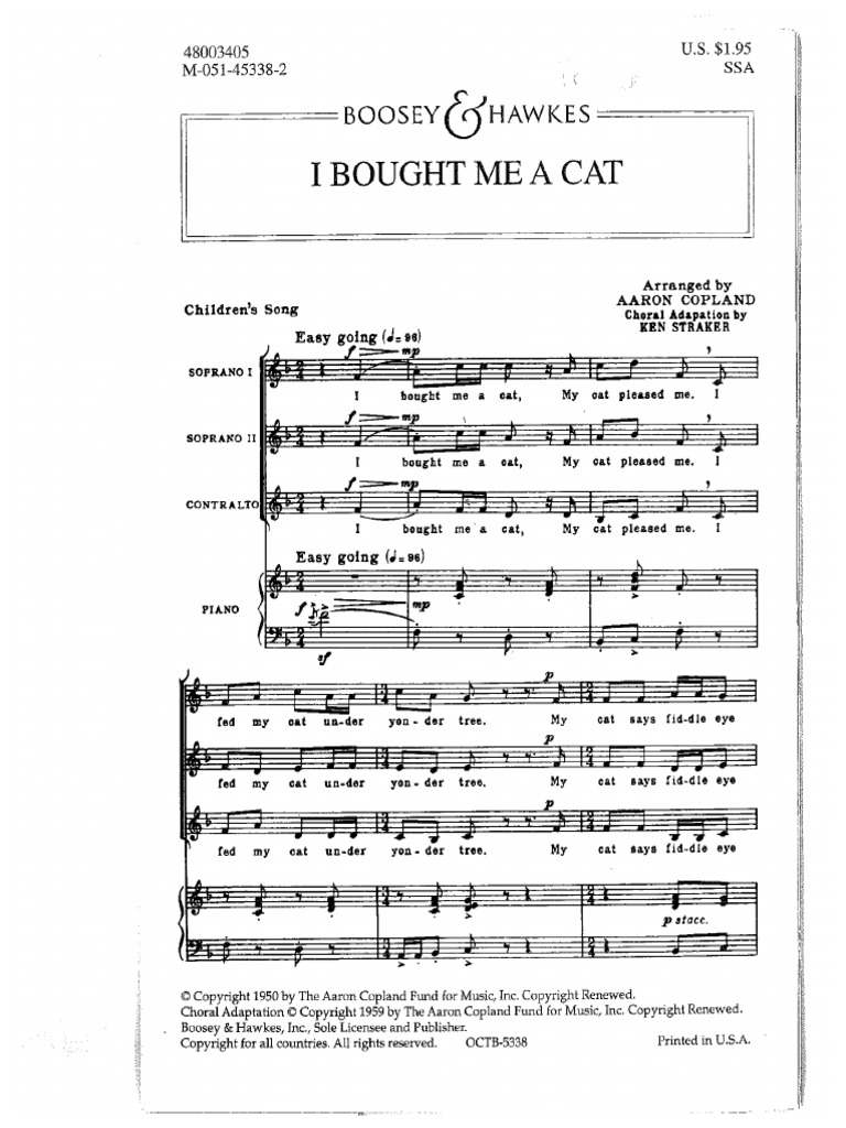 I Bought Me A Cat PDF | PDF