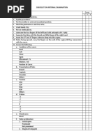 Complete Physical Exam Checklist | PDF | Abdomen | Somatosensory System