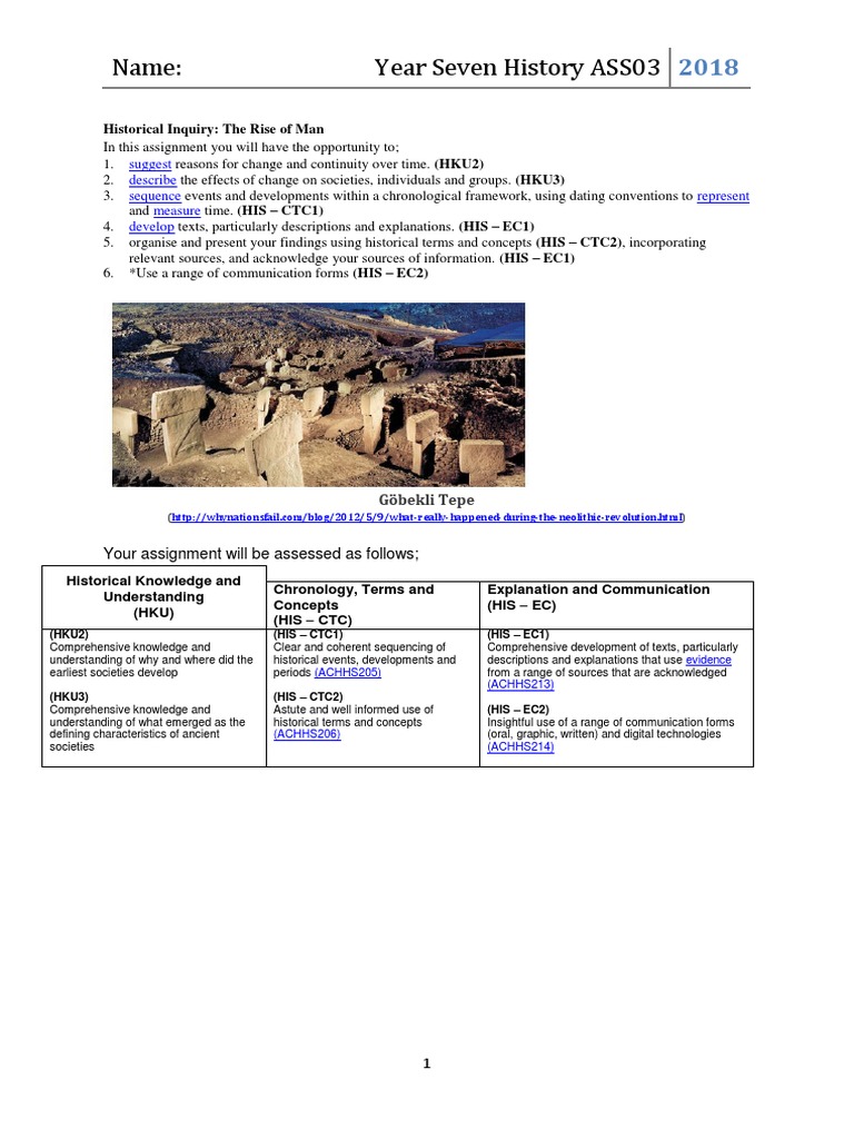 7hist Ass03 | PDF | Society | Knowledge