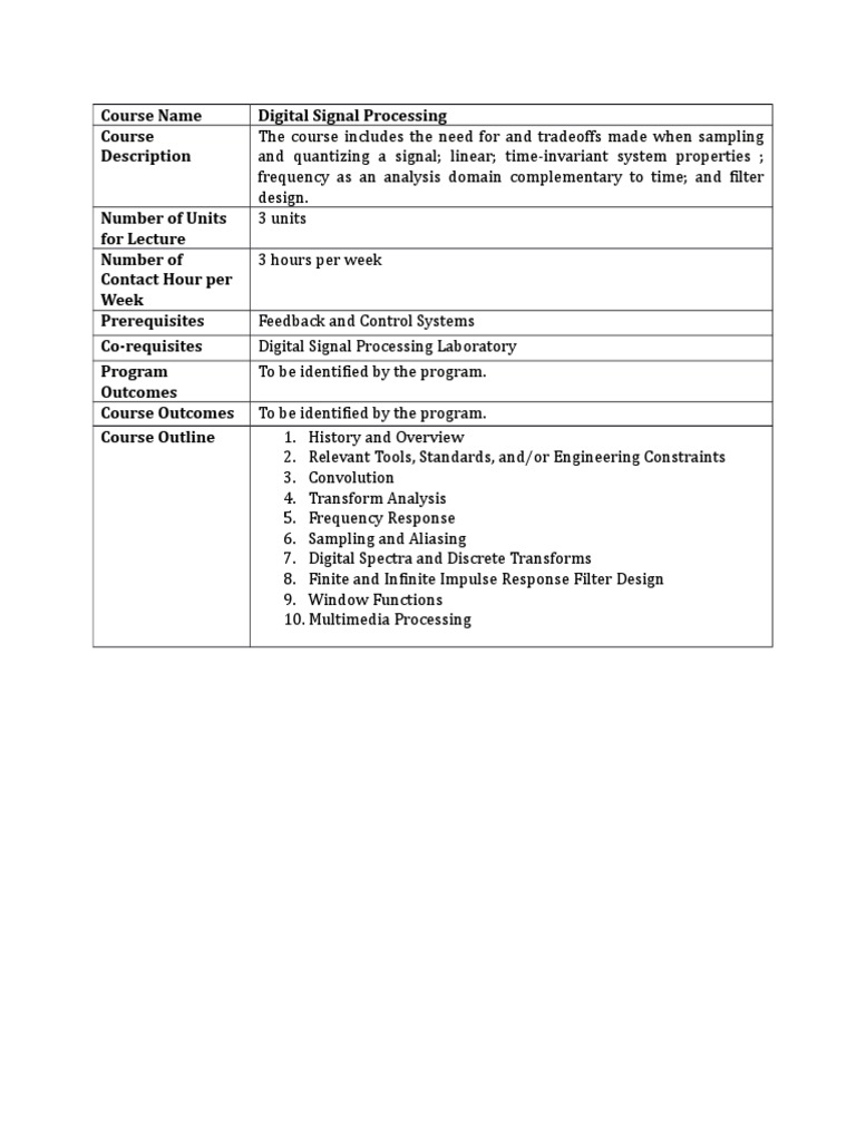 Digital Signal Processing | PDF | Digital Signal Processing | Signal ...