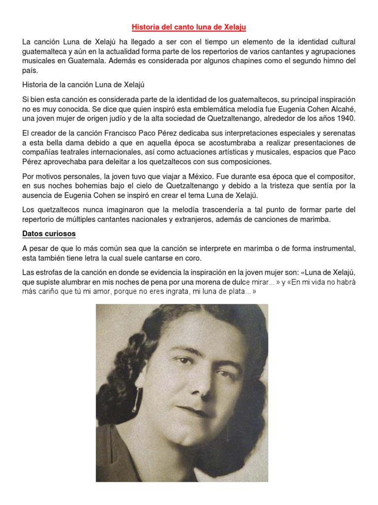 Historia Del Canto Luna de Xelaju | PDF