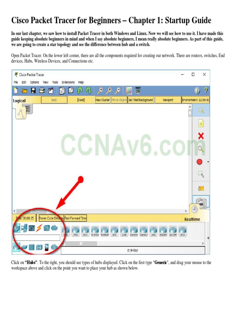 Cisco Packet Tracer For Beginners | PDF | Ip Address | Gateway ...