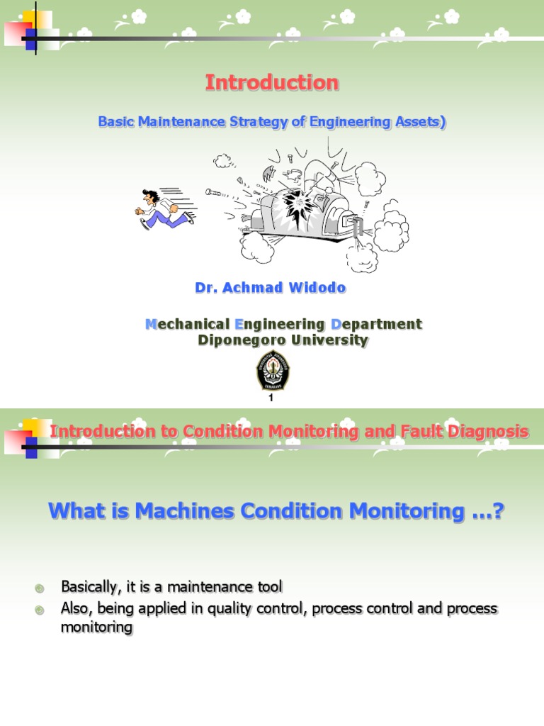 Basic Maintenance Strategy of Engineering Assets) : Echanical ...