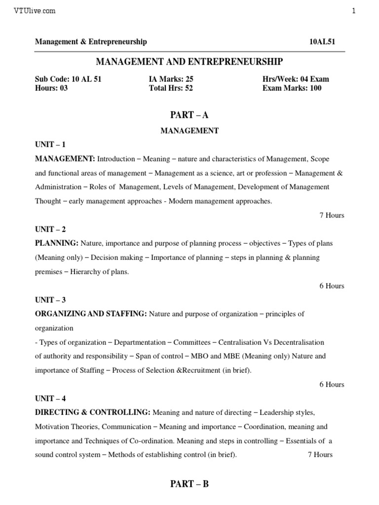 Ece-V-Management and Entrepreneurship Notes PDF | PDF | System ...
