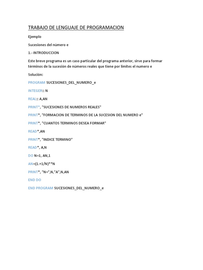 Fortran PDF | Descargar gratis PDF | Secuencia | Enseñanza de matemática