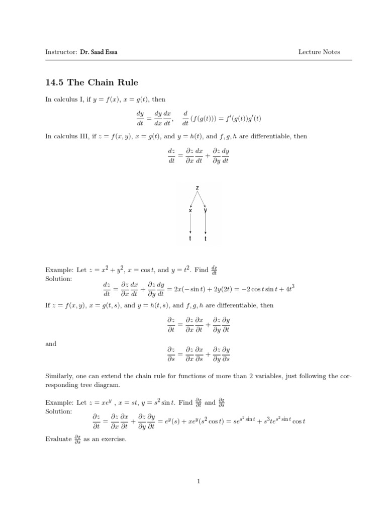 Chain Rule 3LN | PDF | Derivative | Rates