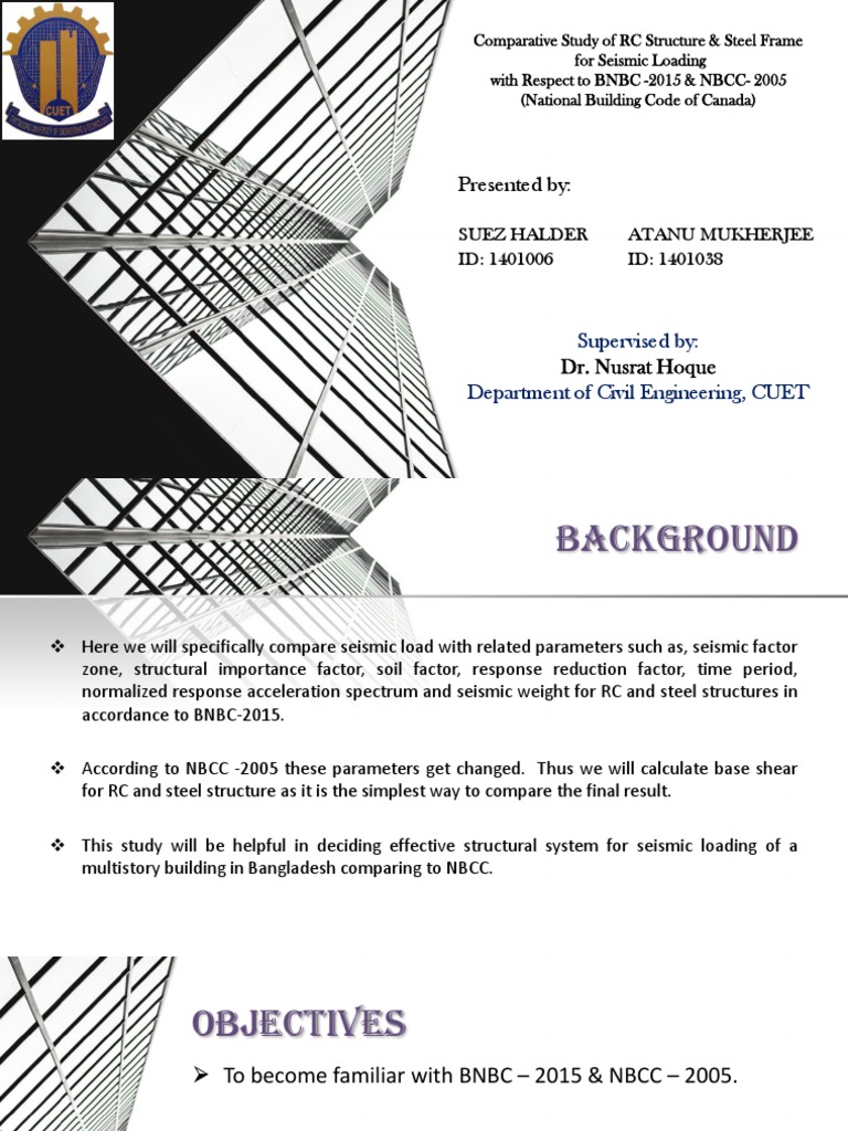 Comparative Study of RC Structures & Steel Frame For Seismic Loading With Respect To BNBC - 2015 ...