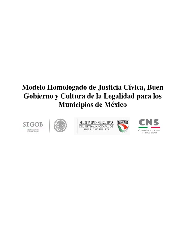 Modelo de Justicia Cívica en México | PDF | Justicia | Crimen y violencia