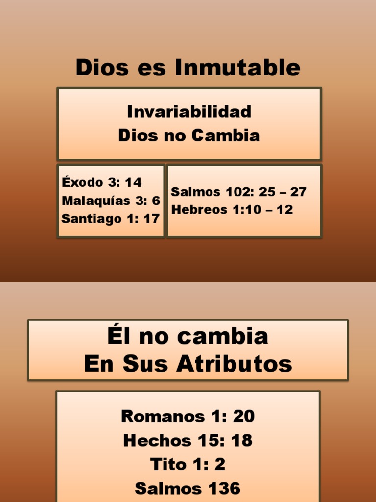 Dios Inmutable | PDF
