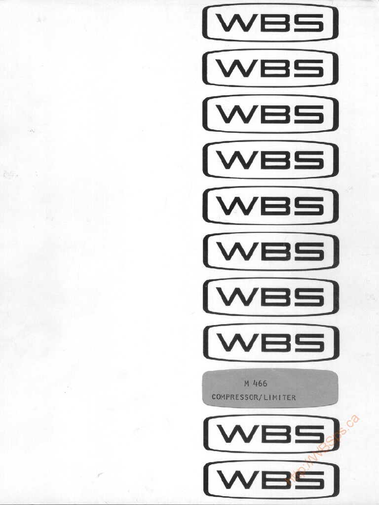 Ward-Beck Systems - M466 Compressor - Limiter | PDF | Electromagnetism ...
