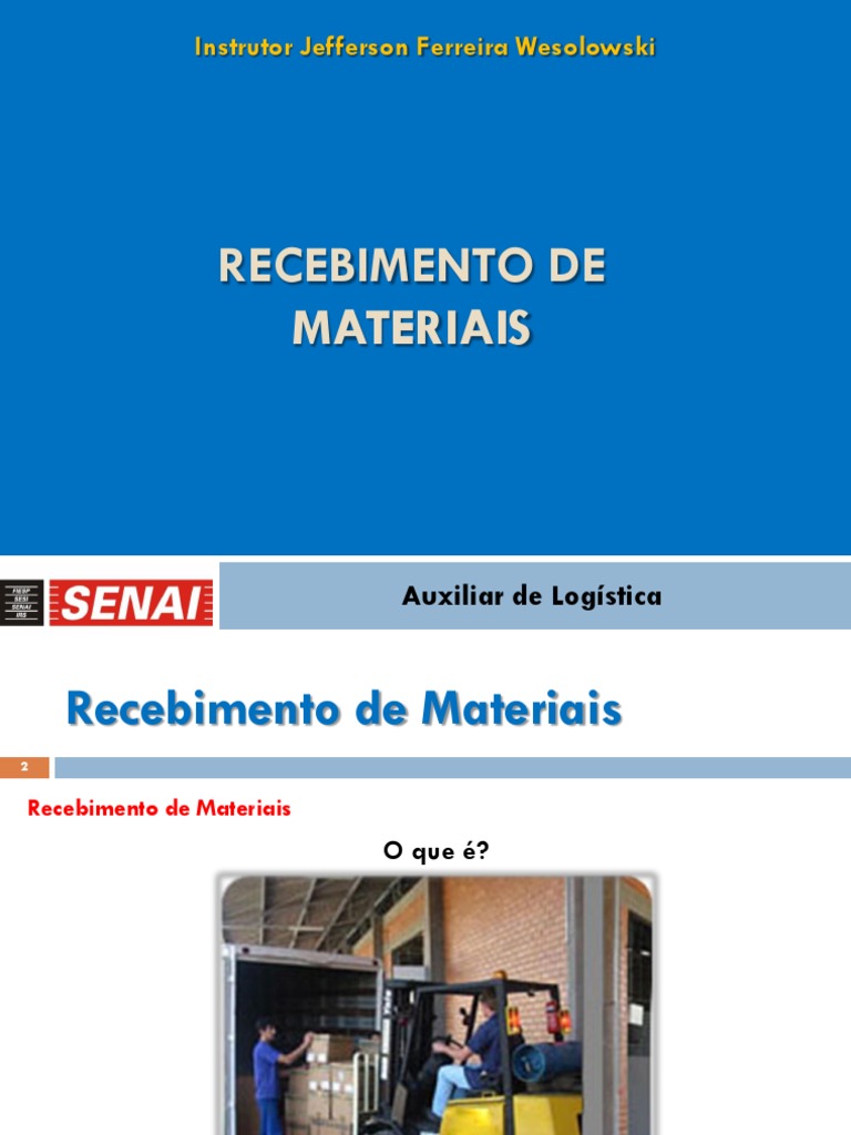 Processo de recebimento de materiais: fluxo e etapas essenciais | PDF ...