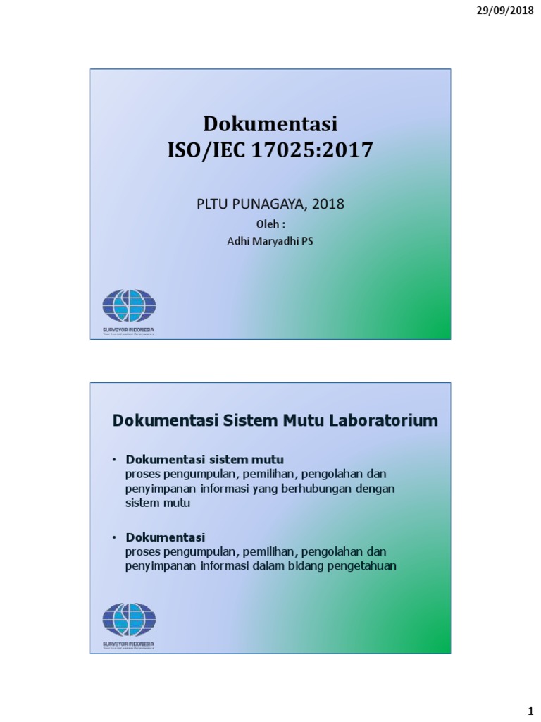 Dokumentasi Iso 17025 - 2017 | PDF