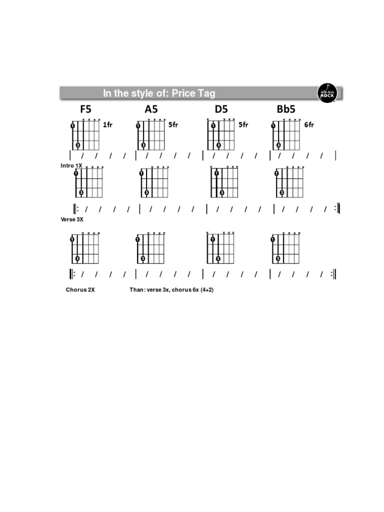 Price Tag Chord Progression | PDF | Song Structure | Leisure