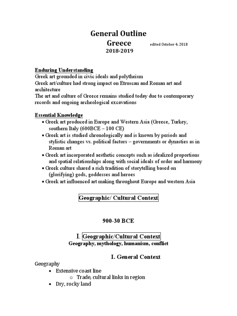 Greek Art and Culture Overview | PDF | Ancient Greece | Classical Antiquity