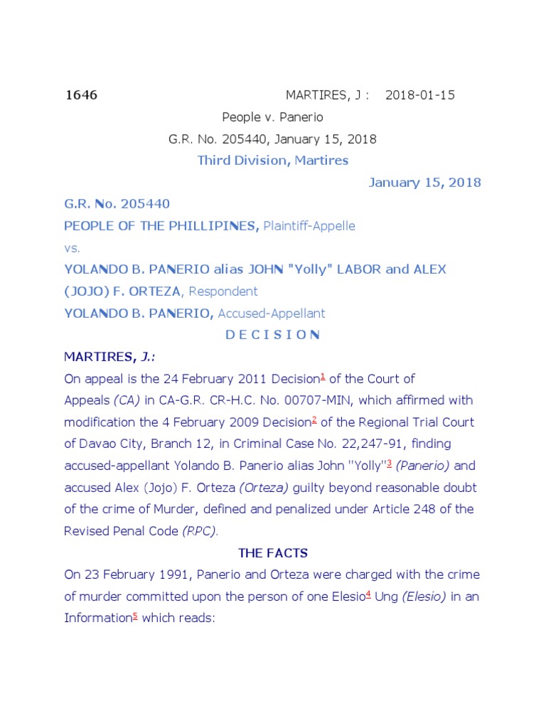 Case Digest | PDF | Murder | Crime & Violence