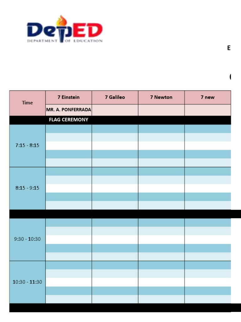 Consolidated Class Program: Emeterio-Federica Gerez National High ...