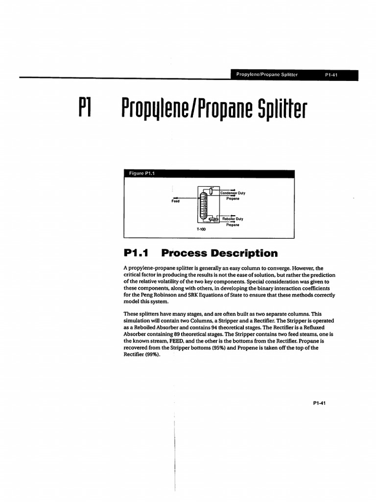 PropylenePropane Splitter | PDF