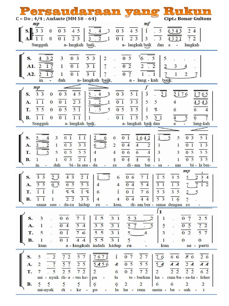 Persaudaraan Yang Rukun | PDF