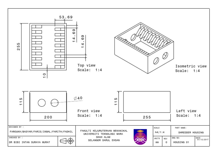 Shredder Housing | PDF
