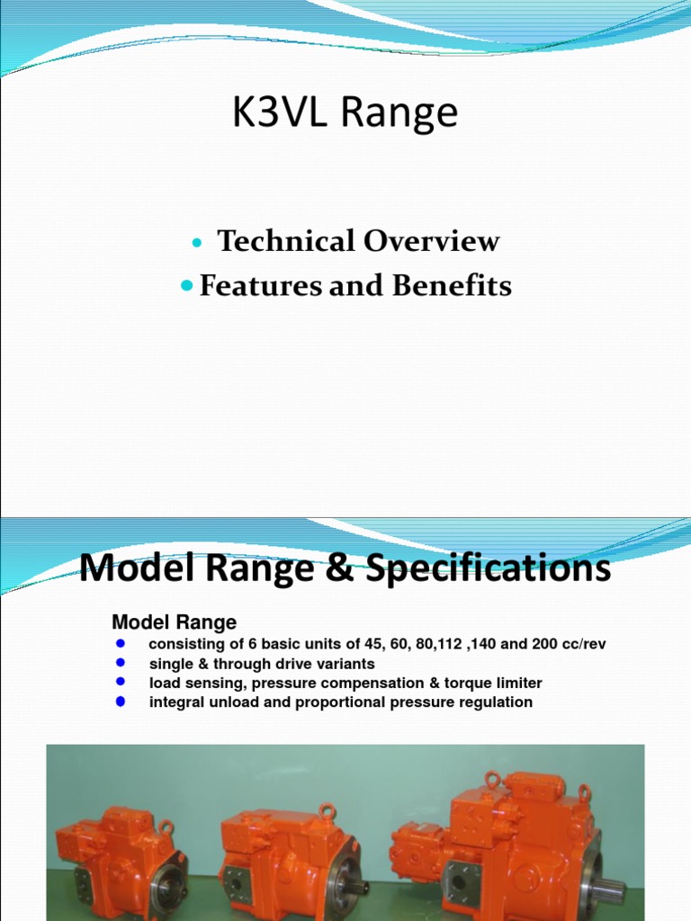 K3VL Presentation 2010 MD | PDF | Piston | Pump