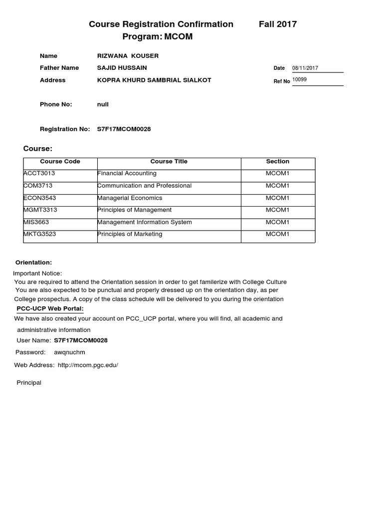 Orientation Letter 92 | PDF