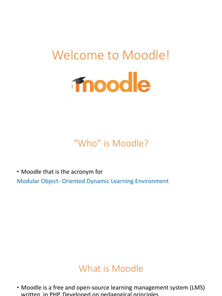 Moodle Presentation | PDF