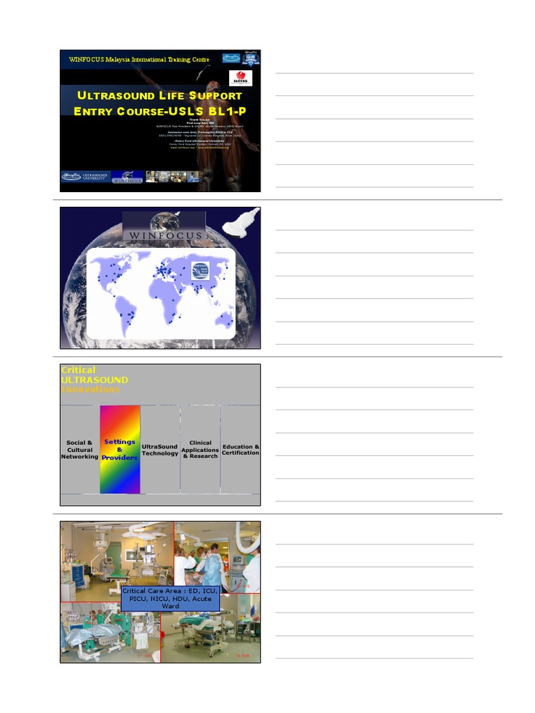 U L S E C - Usls Bl1-P: Ltrasound IFE Upport Ntry Ourse | PDF | Medical Ultrasound | Radiology