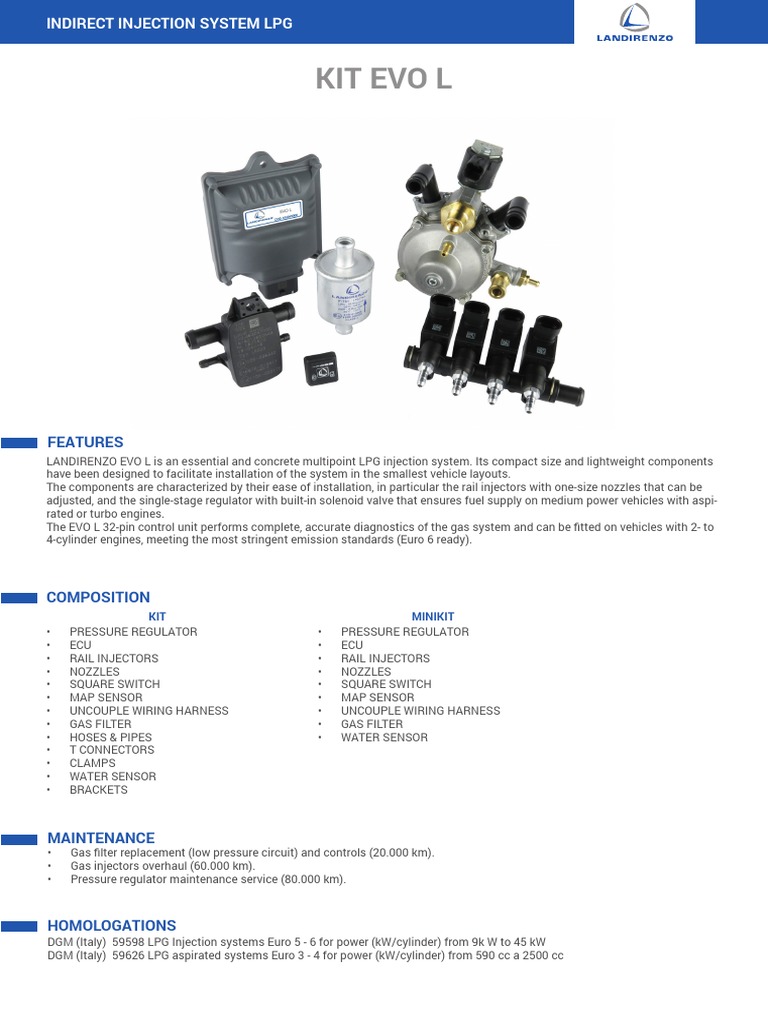 Evo L LPG PDF | PDF | Fuel Injection | Engines
