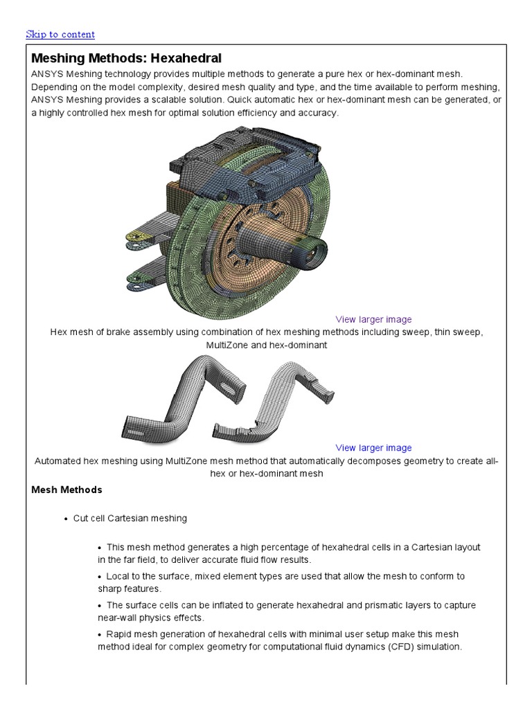 Meshing Methods - Hexahedral | Download Free PDF | Computational Fluid Dynamics | Applied ...