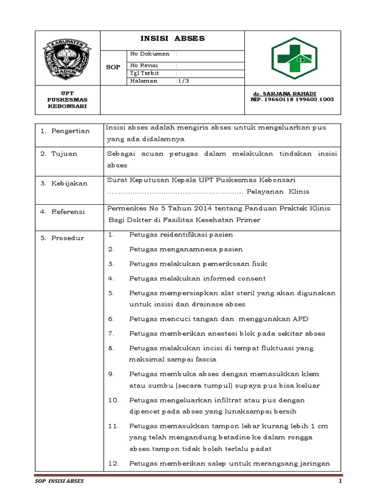 Insisi Abses Diagram | PDF