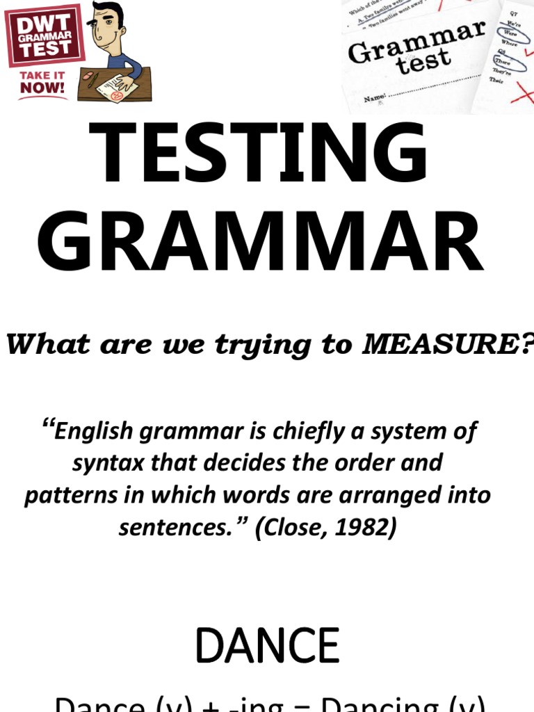 Testing Grammar (New | PDF | Multiple Choice | Quality Of Life