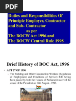 BOCW Act Checklist Final | PDF | Overtime | Working Time