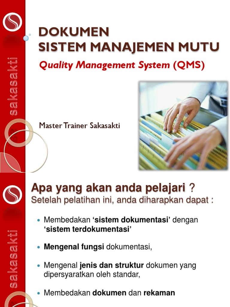 LM - Ss.taa - Qms.03-Dokumen Quality Management System (QMS) | PDF