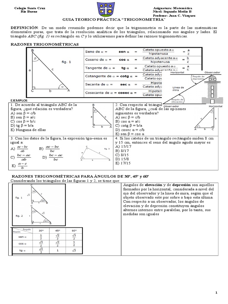 "TRIGONOMETRIA | Trigonometría | Triángulo