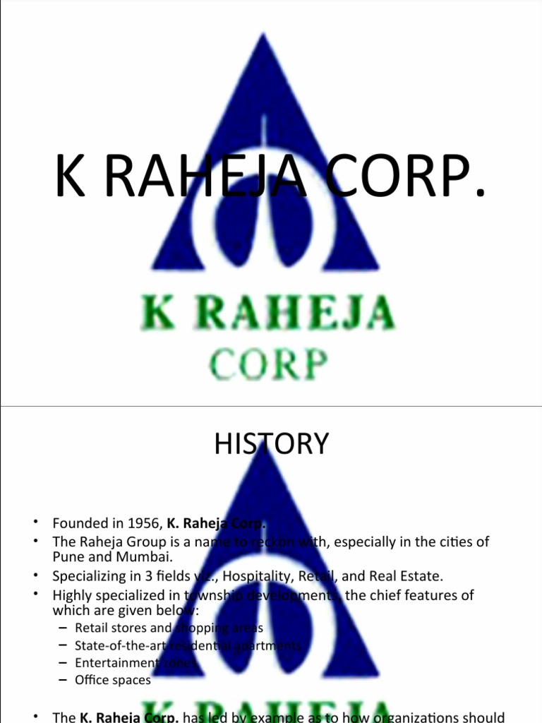 K Raheja Corp Logo
